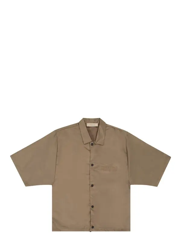 Fear Of God Short-sleeve Nylon Shirt 'wood - Brown