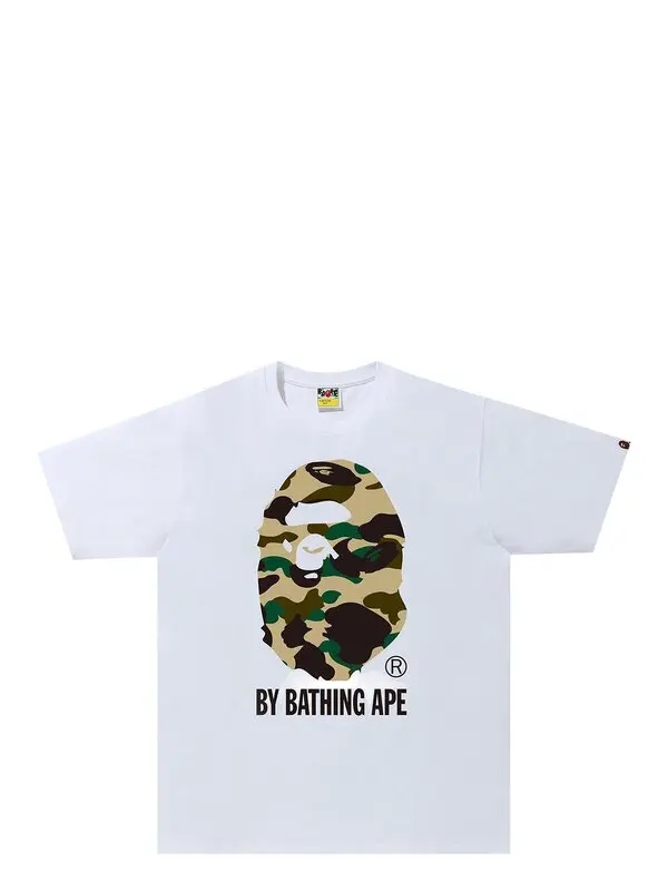 A BATHING APE 1st Camo Bathing Ape Tee /yellow - White