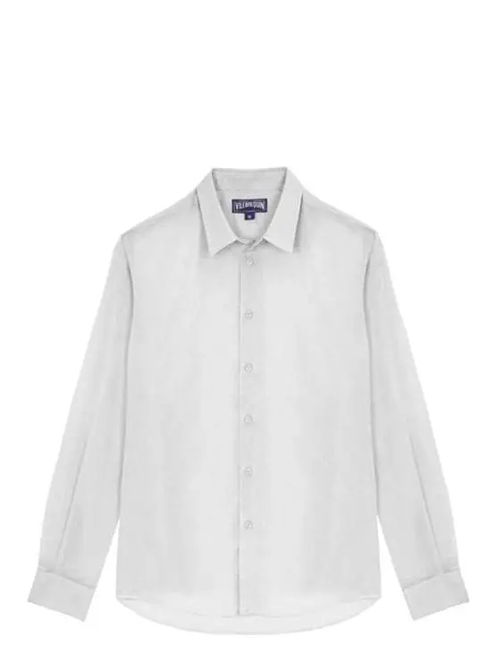 Vilebrequin Cotton Voile Lightweight Caracal Shirt - White