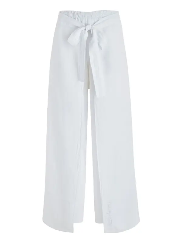 Vilebrequin Linen Pants X Angelo Tarlazzi Pant Lamiss - White