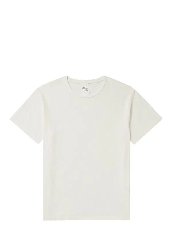 Nudie Jeans Roffe Cotton-jersey T-shirt - White