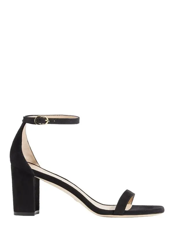 STUART WEITZMAN Suede Sandals - Black