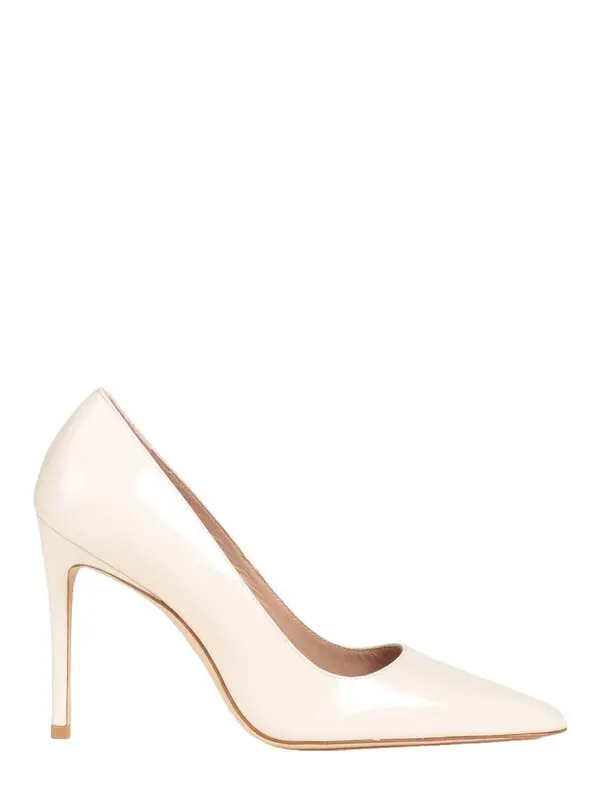 STUART WEITZMAN 100 Patent-leather Pumps - Cream