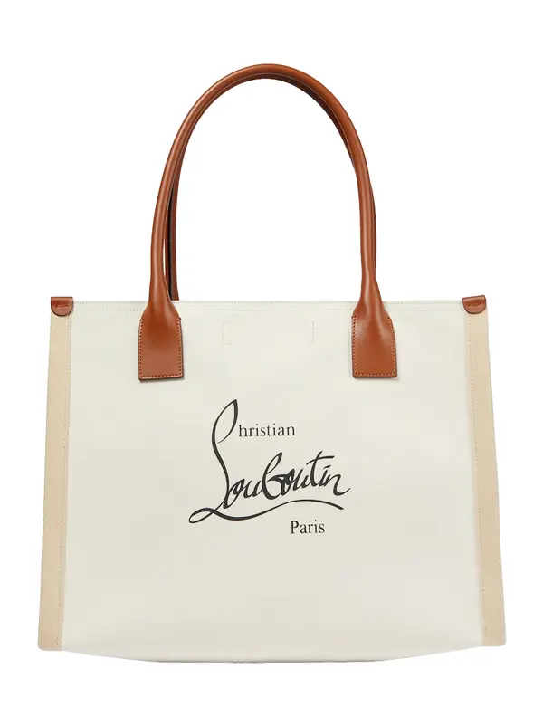CHRISTIAN LOUBOUTIN Nastroloubi Large Tote Bag - Neutrals