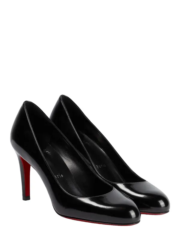 CHRISTIAN LOUBOUTIN Pumppie 85 Patent Leather Pumps - Black