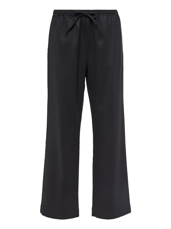 Asceno Aurelia Straight Leg Linen Pants - Black