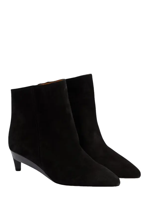 Isabel Marant Deyan Suede Ankle Boots - Black