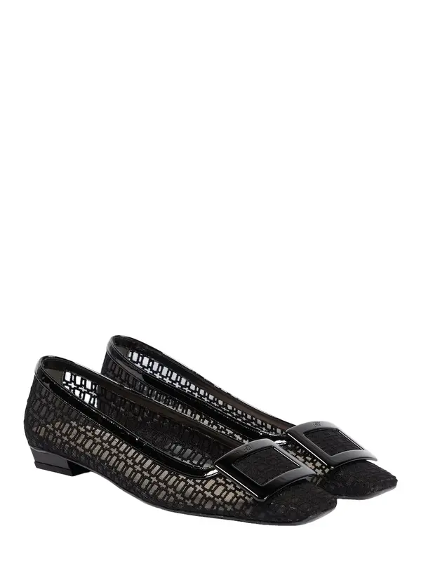 ROGER VIVIER Belle Vivier Ballet Flats - Black