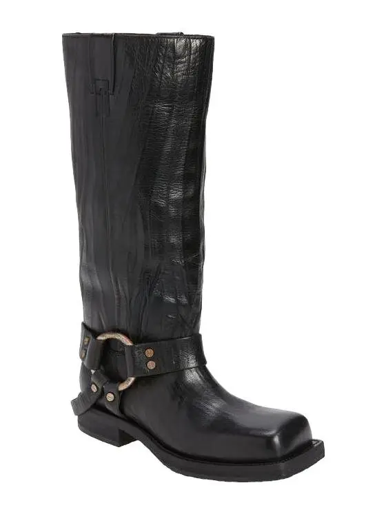 Acne Studios Balius Harness Engineer Boot - Anthracite
