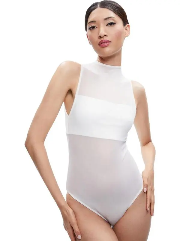 Alice + Olivia Nichol Bodysuit - Neutral / White