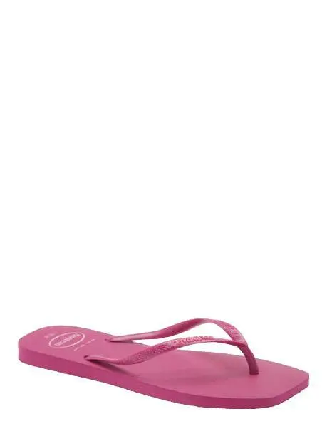 Havaianas Slim Square Logo Flip-flop - Rose Gum