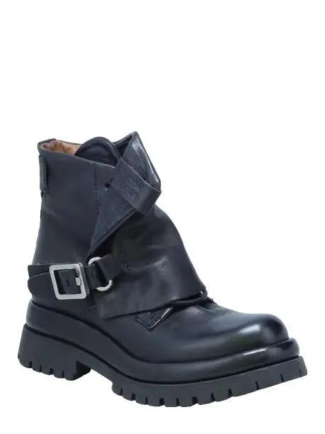 A.S.98 Drakie Leather Booties - Black