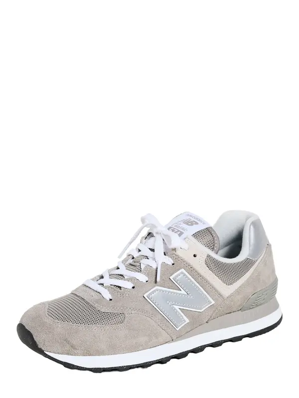 NEW BALANCE 574 Lace-up Sneakers - Grey/white