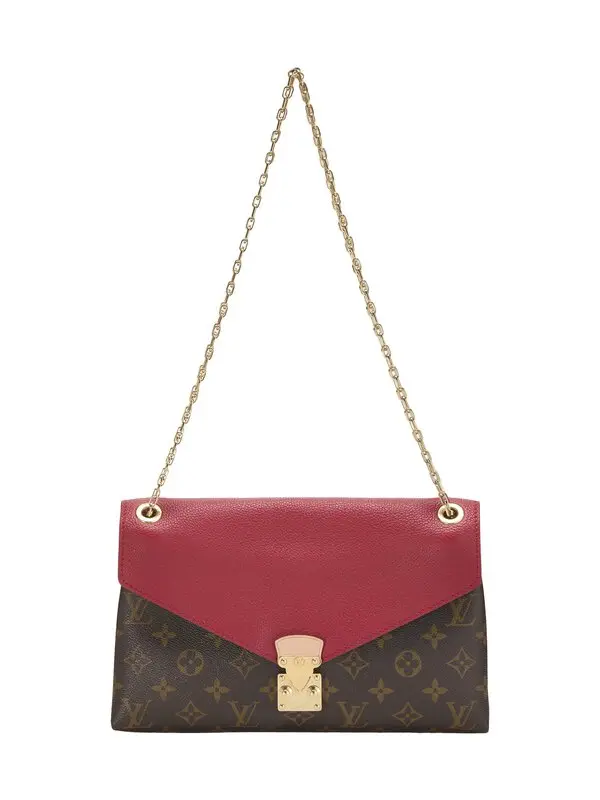 LOUIS VUITTON Monogram Pallas Chain Bag - Brown