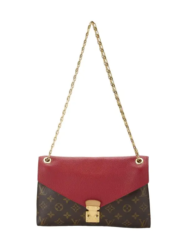 LOUIS VUITTON Monogram Pallas Chain Bag - Red