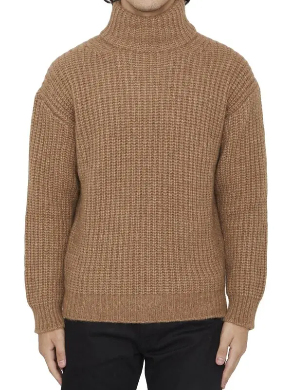 ROBERTO COLLINA Alpaca And Wool Blend Jumper - Beige