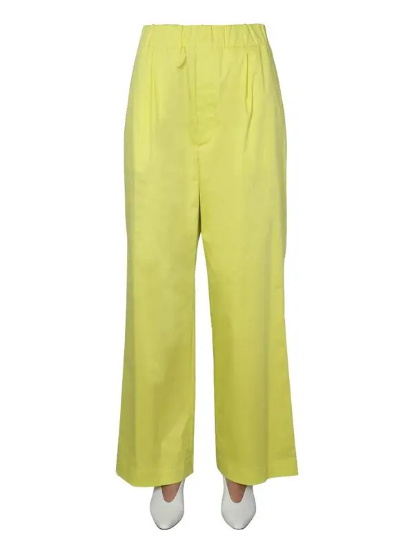 MAISON JEJIA Wide Leg Trousers - Yellow