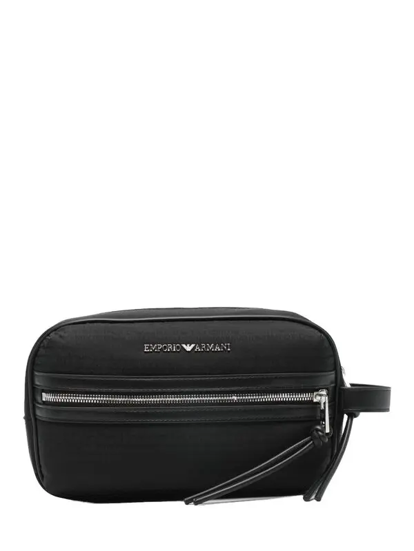 Emporio Armani Nylon Beauty-case - Black