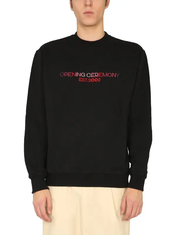 Opening Ceremony Crew Neck Sweatshirt - Black