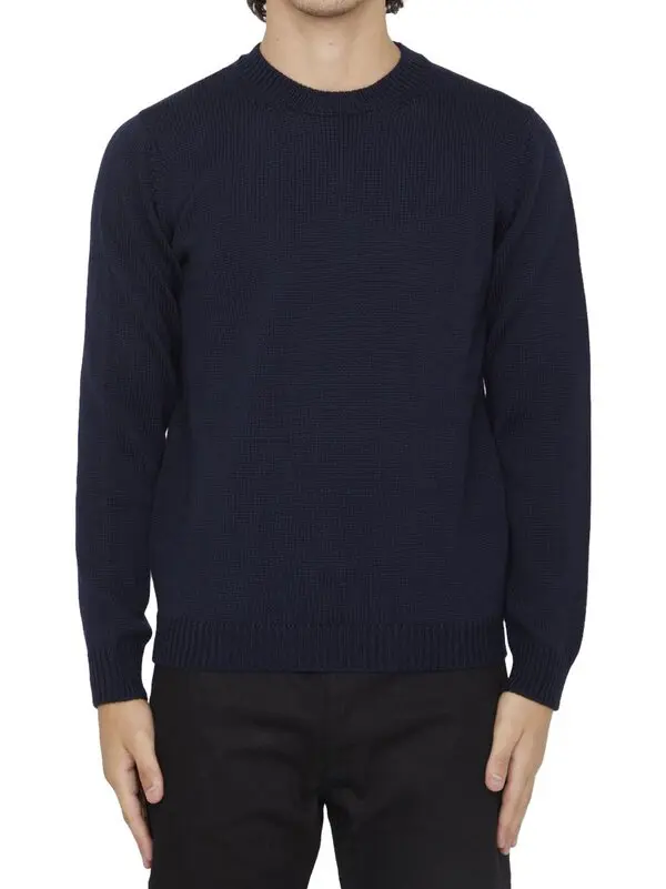 ROBERTO COLLINA Merino Wool Jumper - Blue