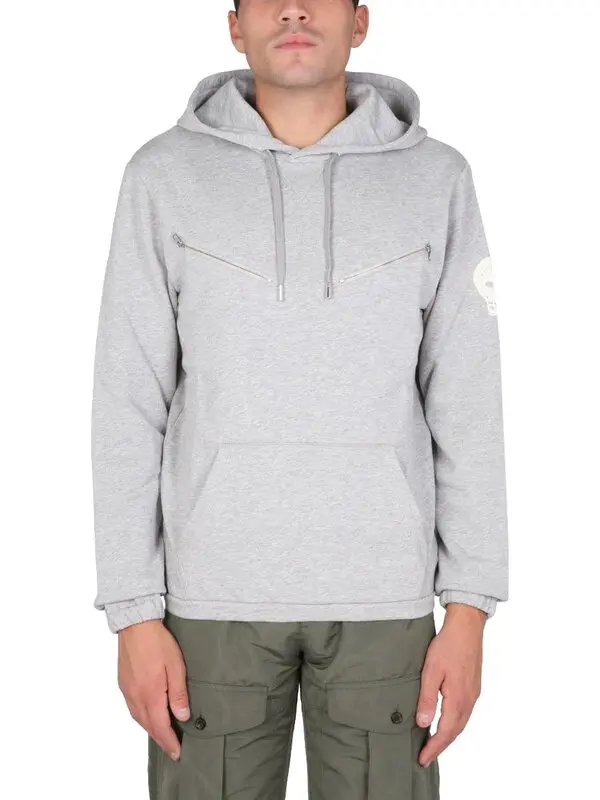 Alexander McQueen Embroidered Skull Sweatshirt - Grey