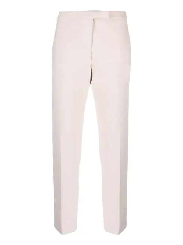 Peserico Pressed-crease Cropped Trousers - Neutrals