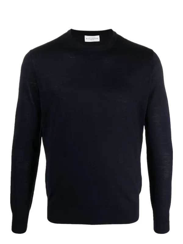 BALLANTYNE Crew-neck Wool Jumper - Blue