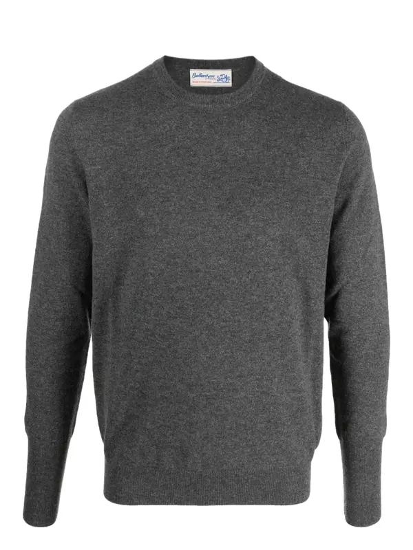 BALLANTYNE Long-sleeved Cashmere Jumper - Grey