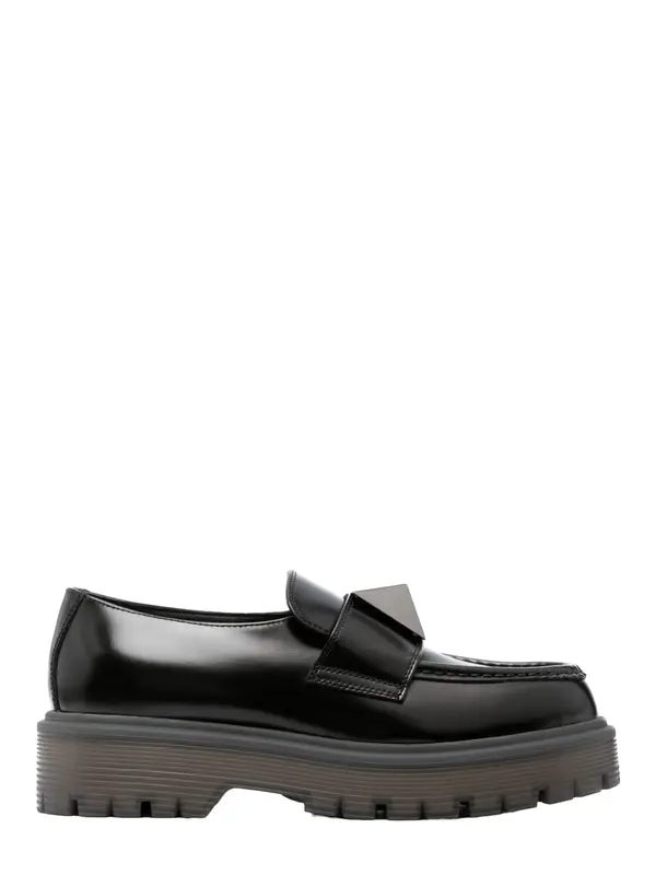 Valentino Garavani One Studded Platform Loafers - Black