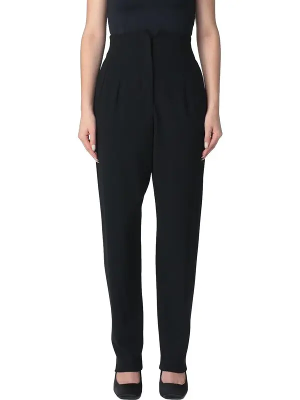 Emporio Armani Synthetic Fabric Pants - Black