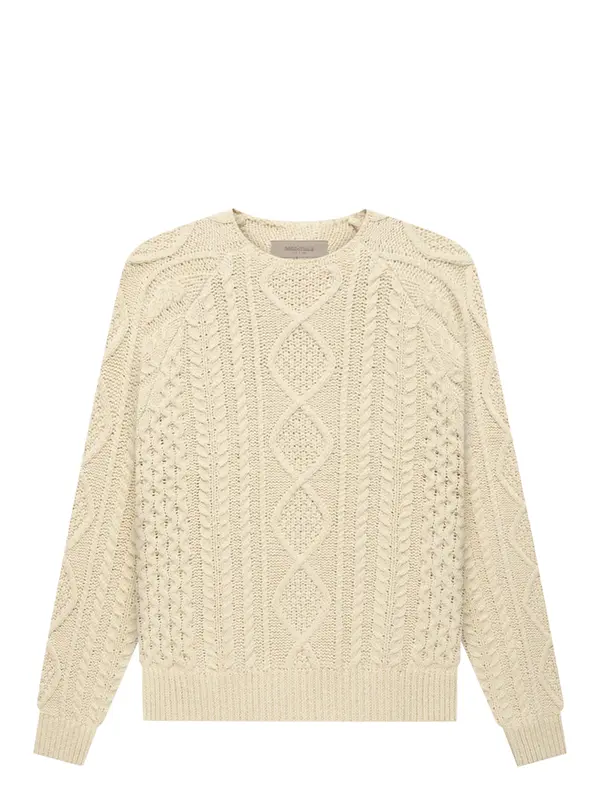 Fear Of God Cable Knit Sweater - White