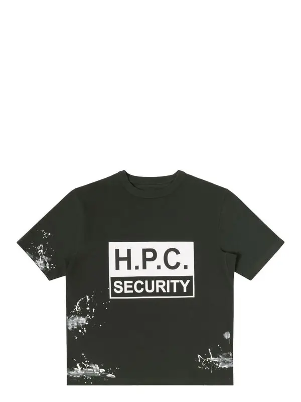 Heron Preston Security Logo-print Cotton T-shirt - Black