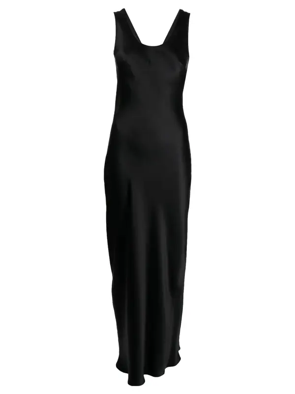 GILDA & PEARL Aria Silk Maxi Dress - Black