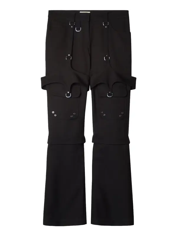 Off-White Buckle-detail Cargo Pants - Black