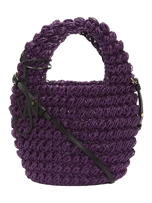 JW Anderson Popcorn Basket Crossbody Bag - Purple