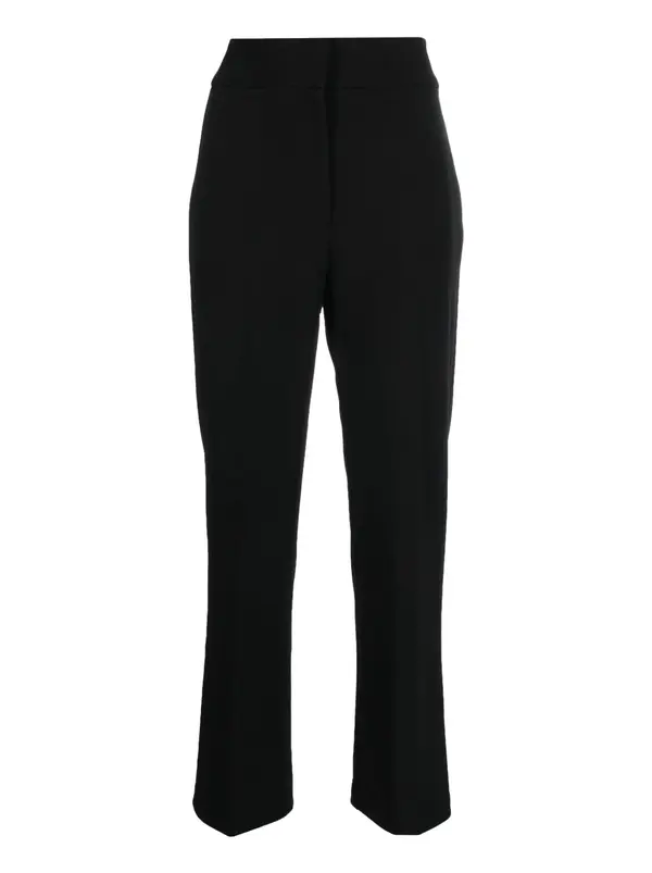 Dkny High-waisted Cropped Trousers - Black