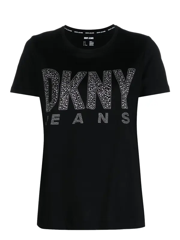 Dkny Stud-embellished T-shirt - Black