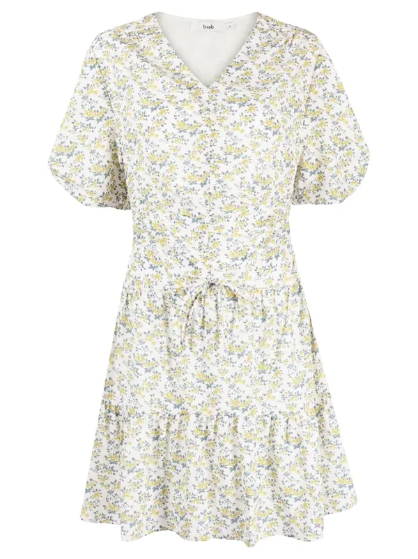 B+AB Floral-print Mini Dress - Green