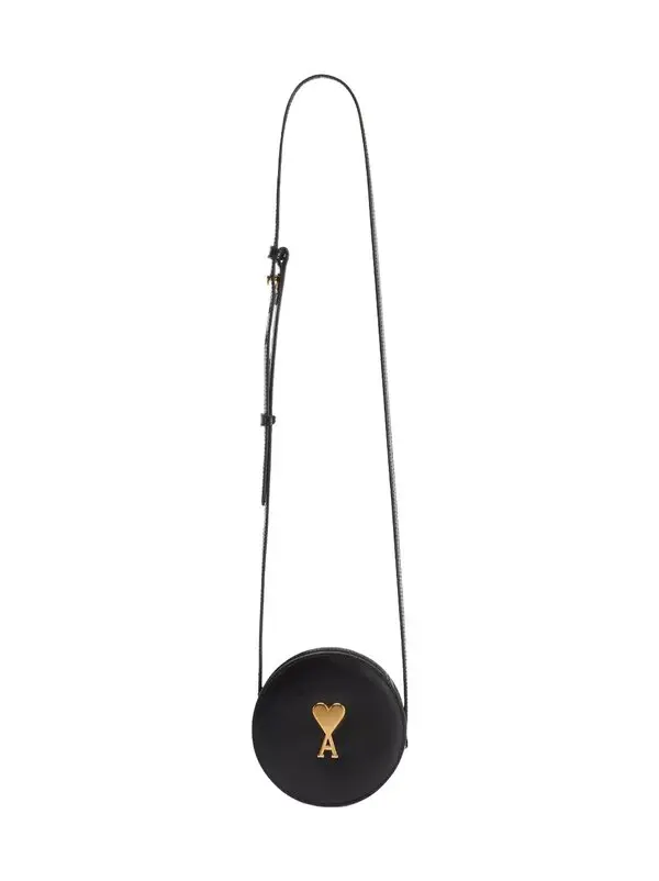 Ami Round Shoulder Bag - Black