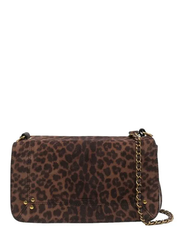 Jérôme Dreyfuss Bobi Leopard-print Shoulder Bag - Brown