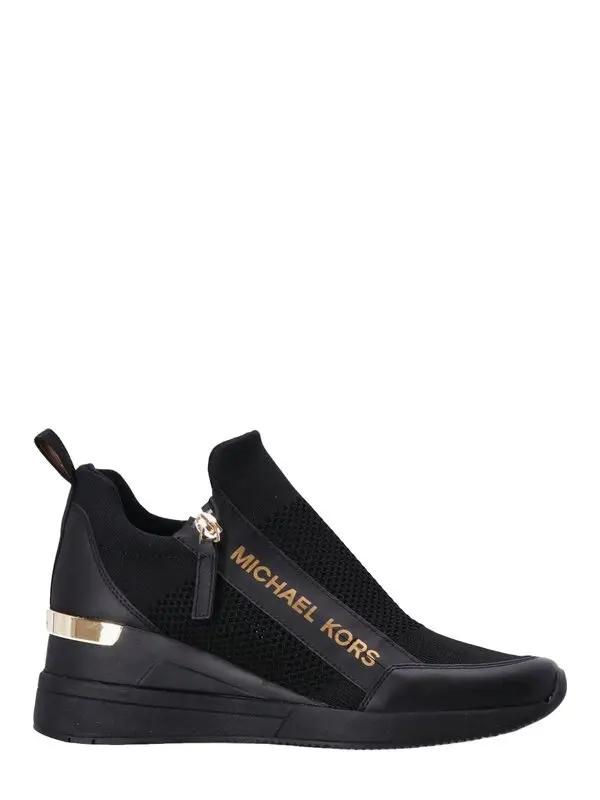 Michael Kors Willis Knitted Sneakers - Black