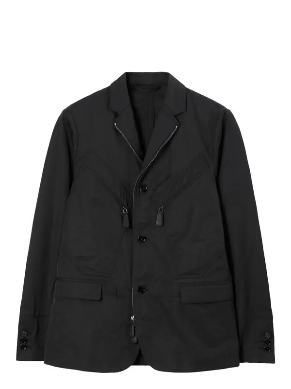 Burberry Satin-finish Tailored Jacket - Black