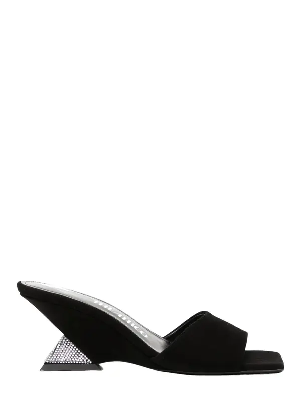 Attico Cheope 60mm Wedge Sandals - Black