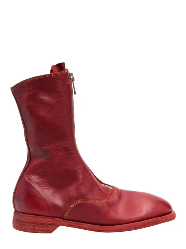 Guidi 310 Zip-up Boots - Red