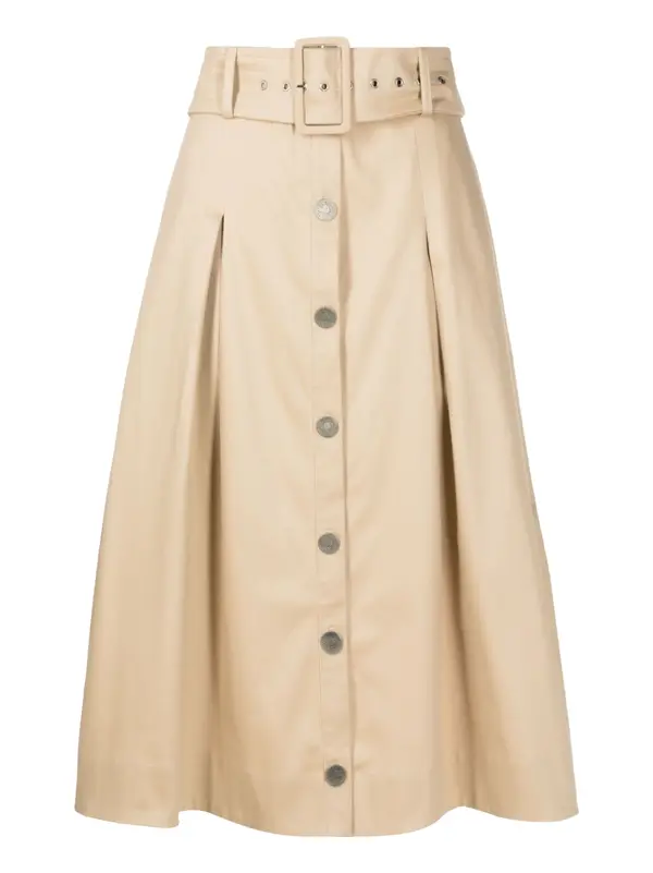 Isolda Virginia Midi Utility Skirt - Neutrals