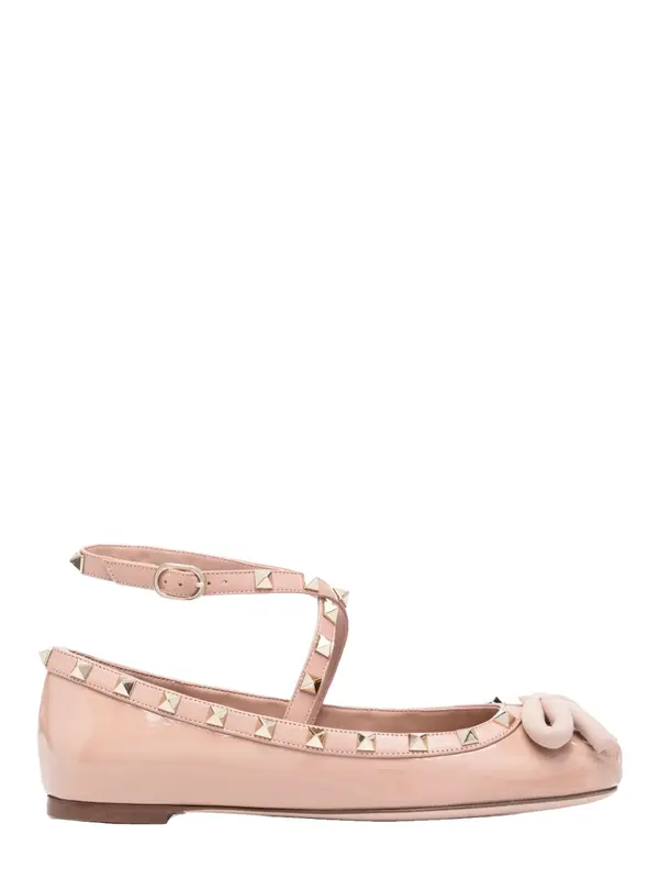 Valentino Garavani Rockstud Ballerina Shoes - Pink