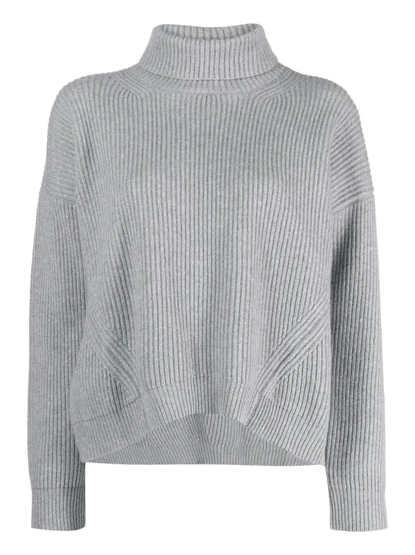 Peserico Roll-neck Jumper - Grey