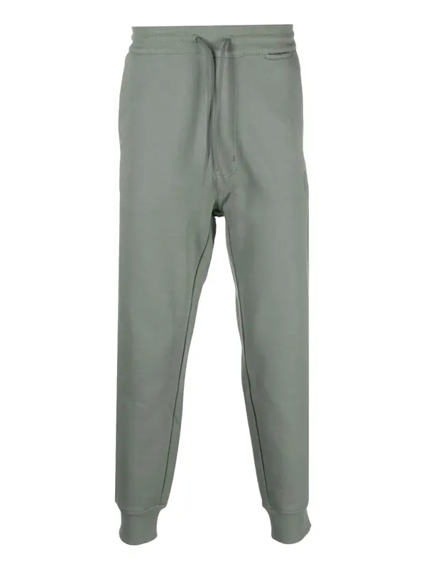 Y3 Logo-patch Organic-cotton Track Pants - Green