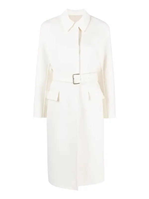 Brunello Cucinelli Single-breasted Belted Coat - Neutrals