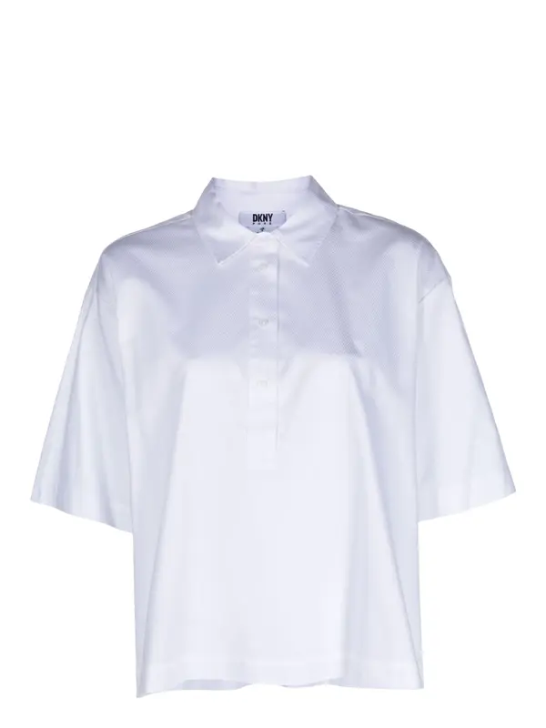 Dkny Short-sleeve Cotton Shirt - White